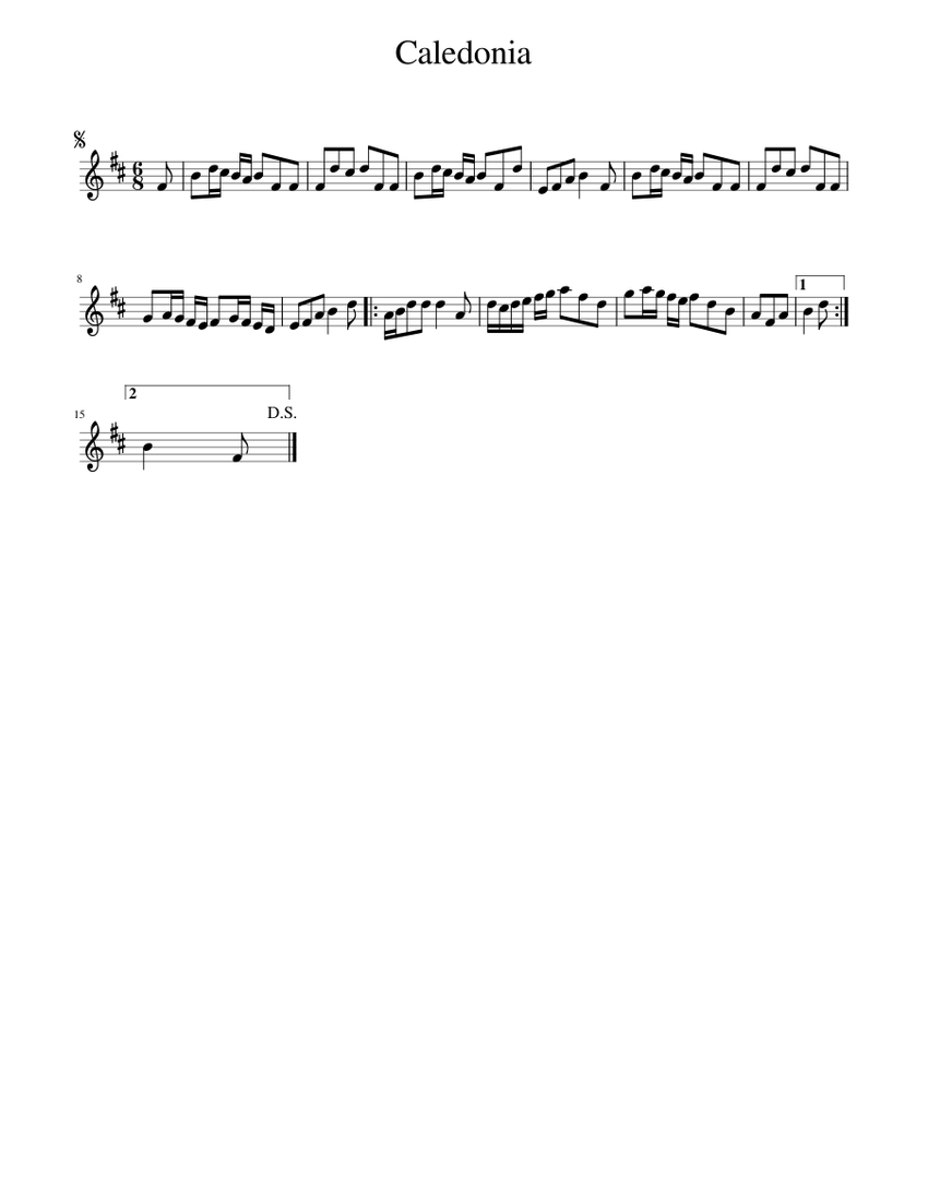 Caledonia Sheet music for Piano (Solo) Easy | Musescore.com