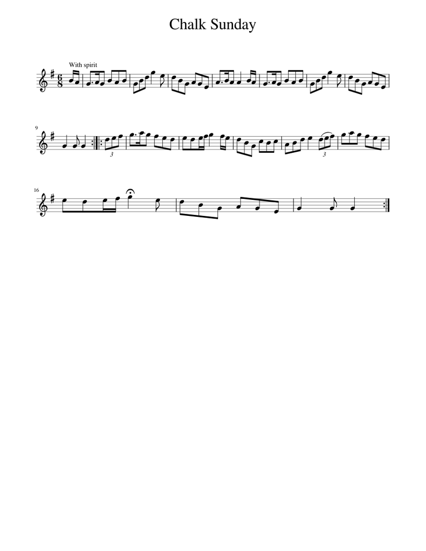 Chalk Sunday Sheet music for Piano (Solo) Easy | Musescore.com