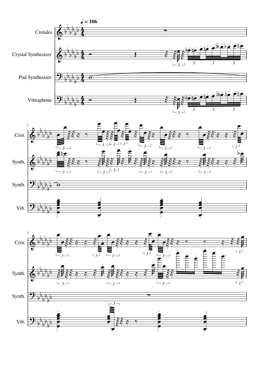 Toreador's March – Georges Bizet FNaF Toreador Music Box Sheet music ...