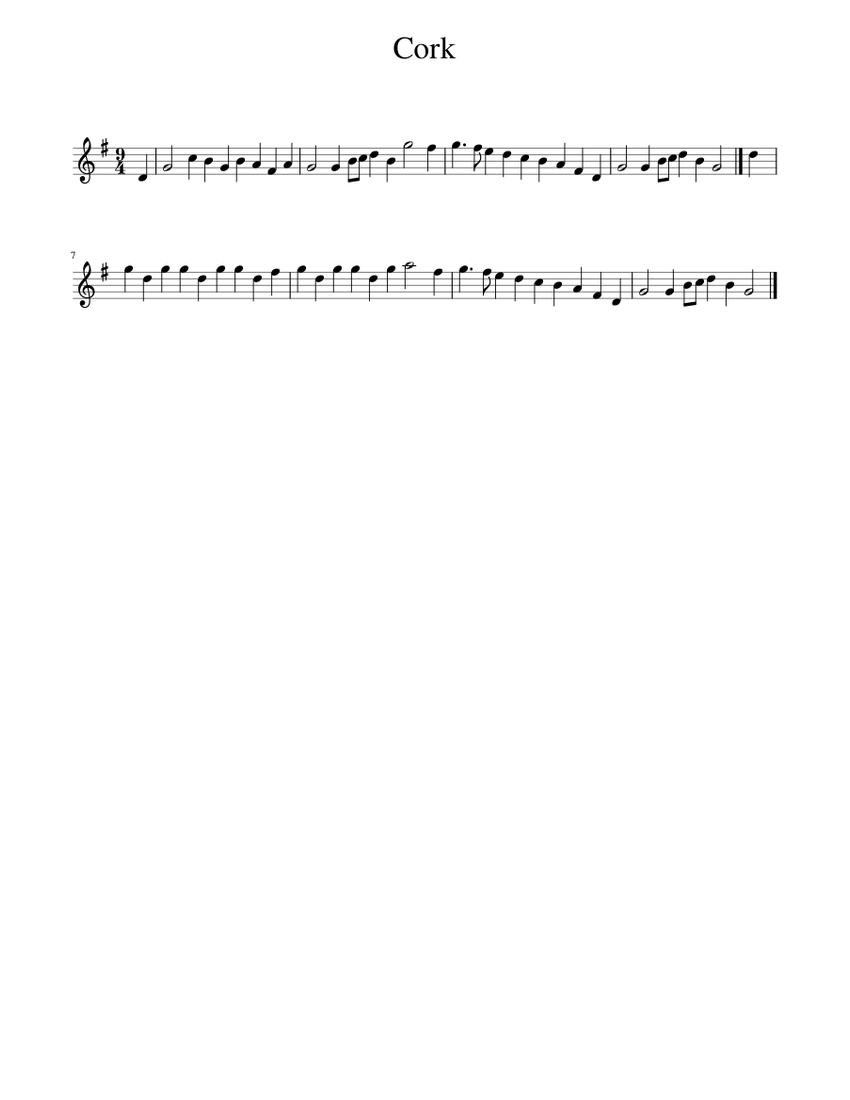 Cork Sheet music for Piano (Solo) | Musescore.com