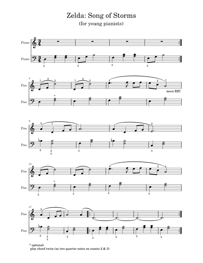 The legend of zelda ocarina of time - song of storms – Misc Computer ...