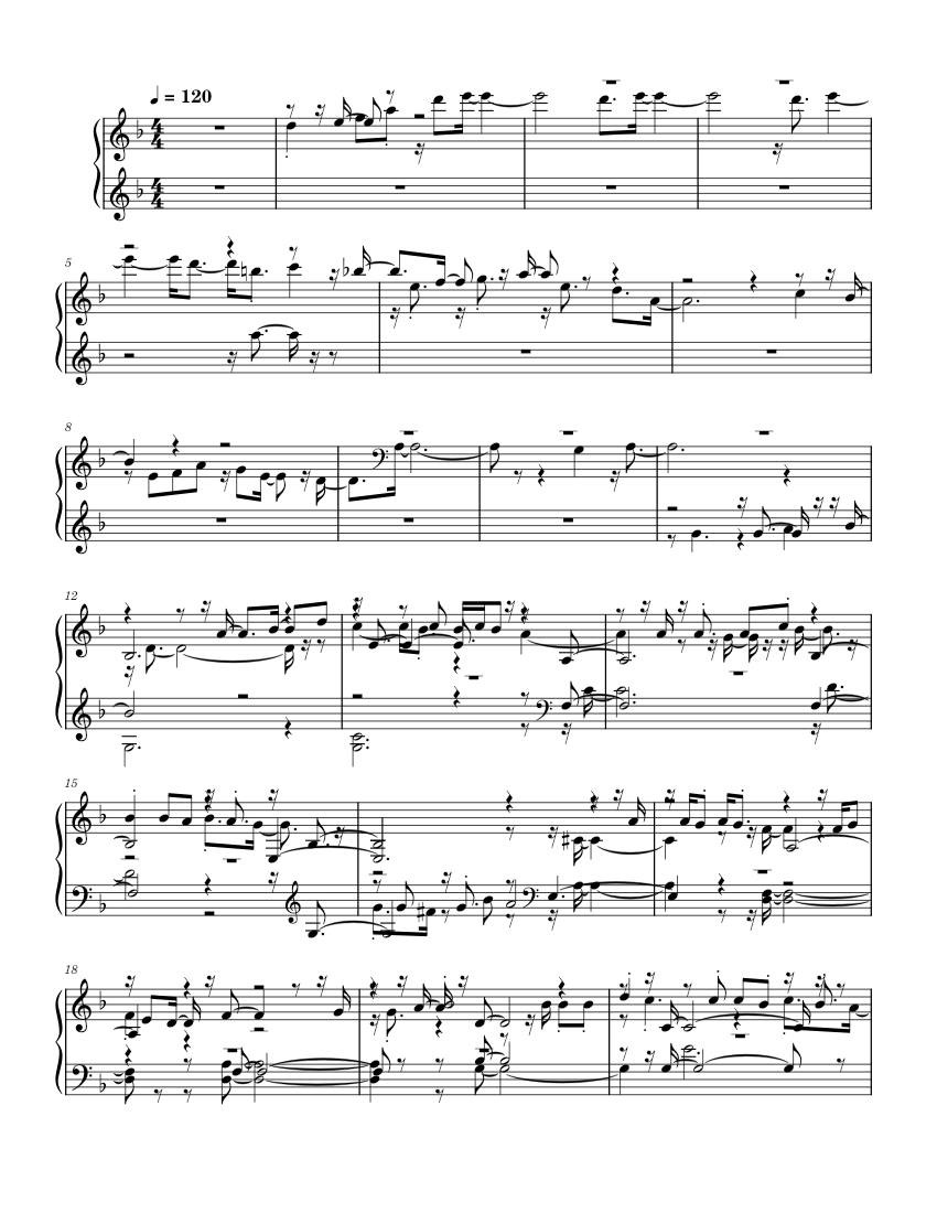 Charles aznavour hiere encore hiere-encore-2.mid Sheet music for Piano ...