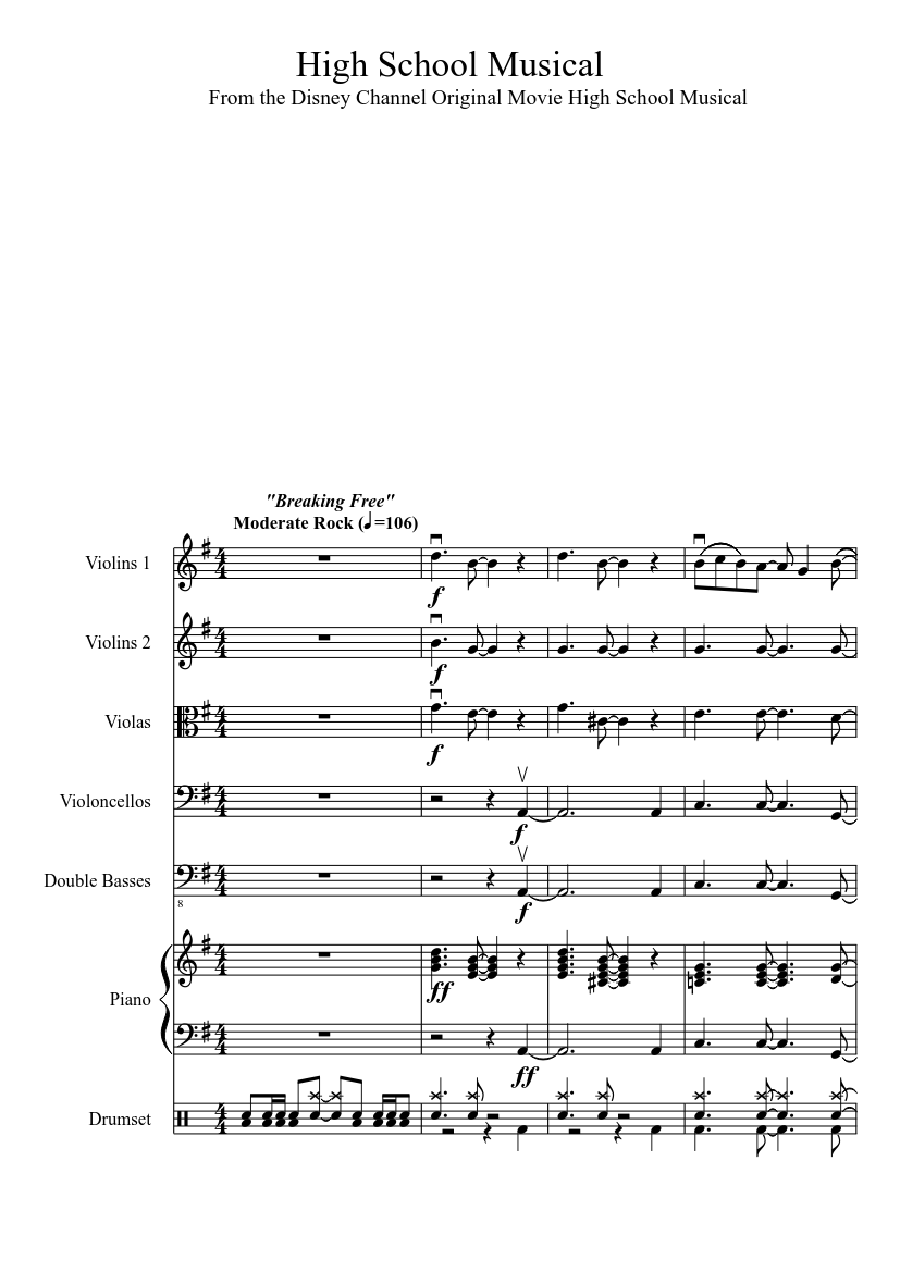 High School Musical Sheet Music for Piano (Solo) | MuseScore.com