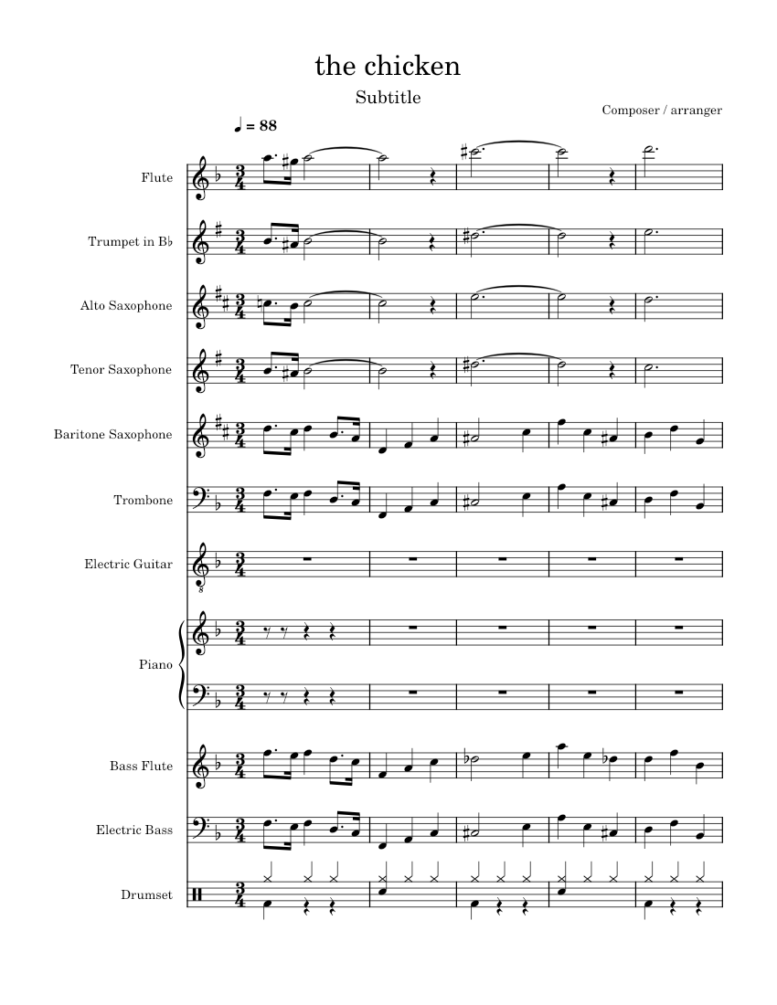 The chicken – Jaco Pastorius the chicken Sheet Music with Chords for ...