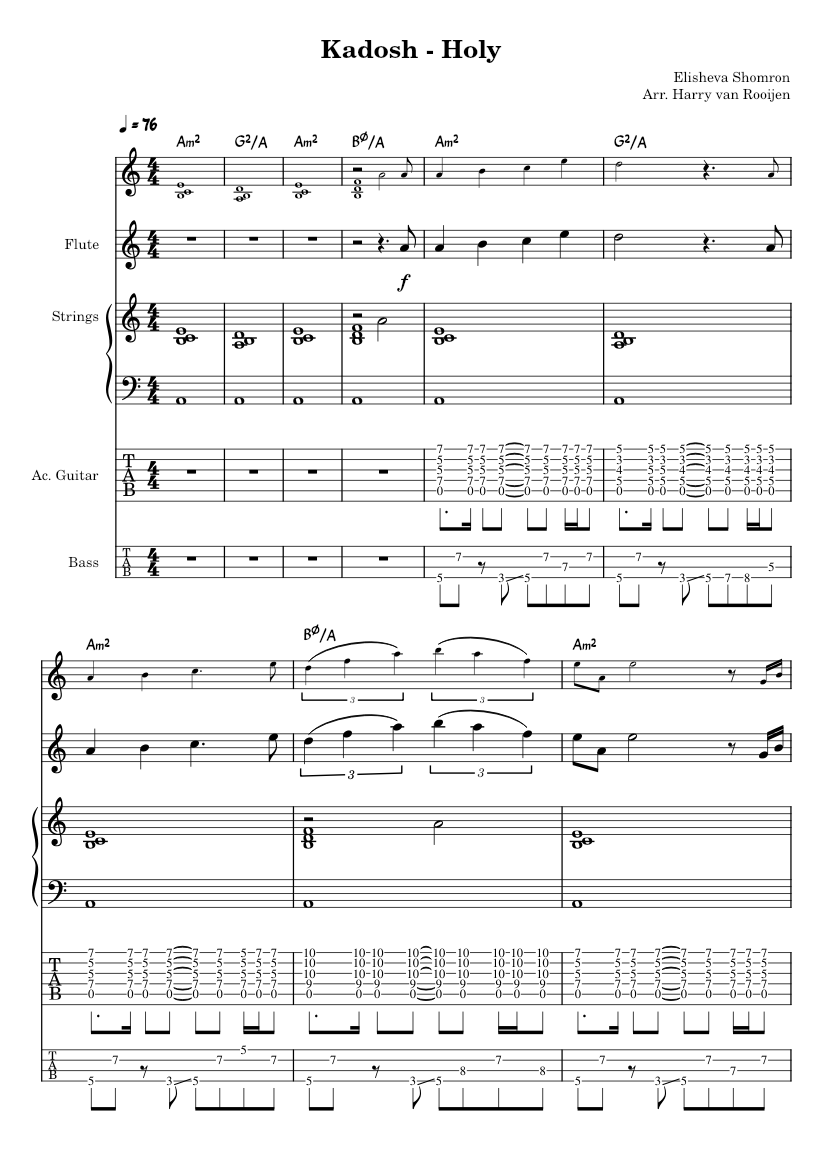 Kadosh - Holy (Elisheva Shomron) / Opwekking 496 - Heilig Sheet music ...