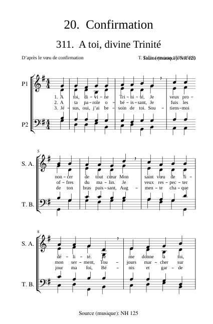 20. Confirmation Sheet music for Piano, Soprano (Piano-Voice ...