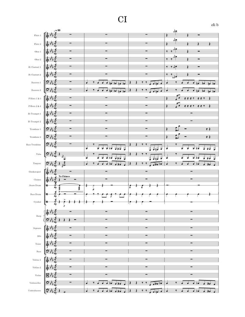 CI (incomplete) Sheet music for Trombone, Soprano, Alto, Tenor & more ...