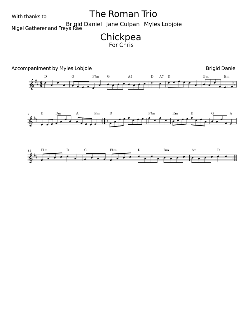 The Rowan Tree - Misc tunes Sheet music for Piano, Accordion, Flute ...