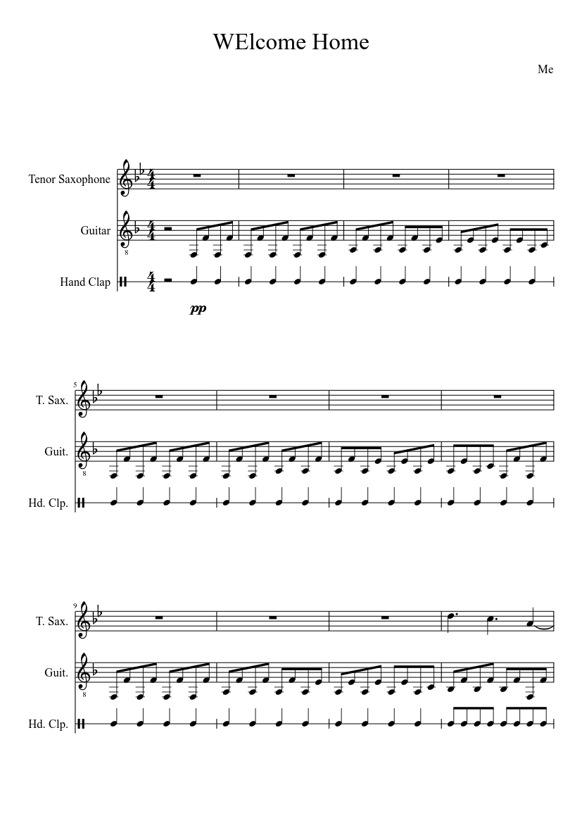 Welcome Home Guitar Chords