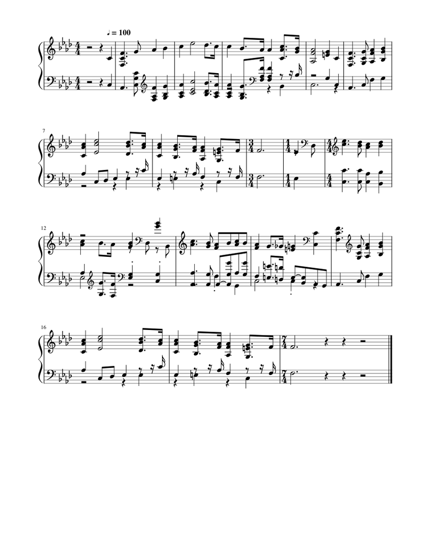 Stand Up Sheet music for Piano (Solo) | Musescore.com