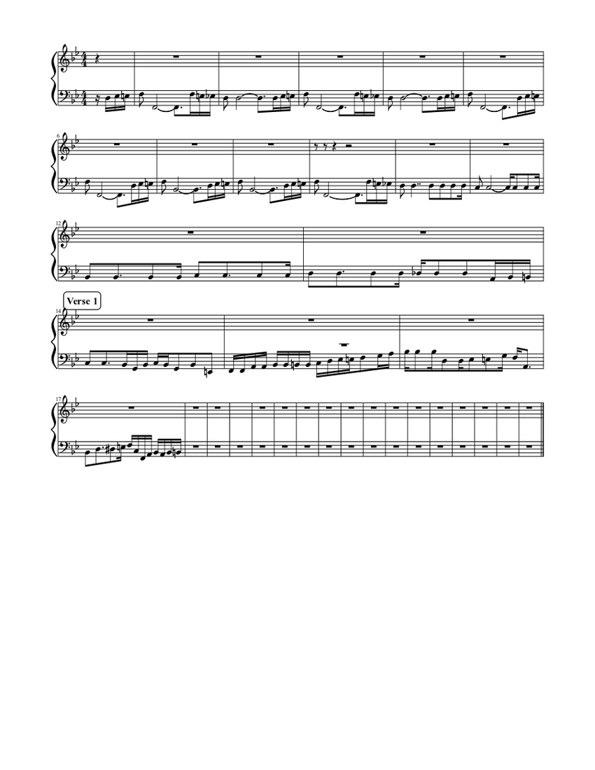darling dear Sheet music for Piano (Solo) | Musescore.com
