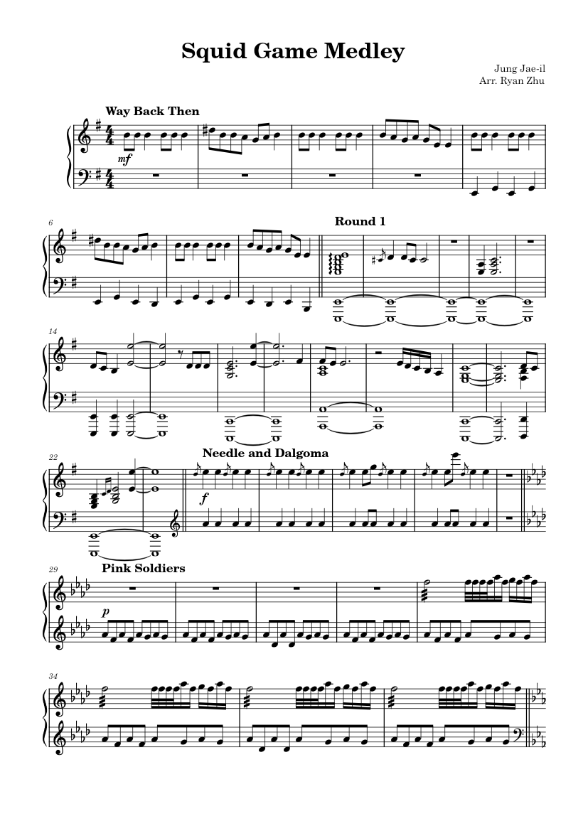 Squid Game Medley Sheet Music for Piano (Solo) | MuseScore.com