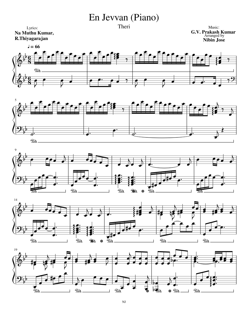 En Jevvan Sheet music for Piano (Solo) | Musescore.com