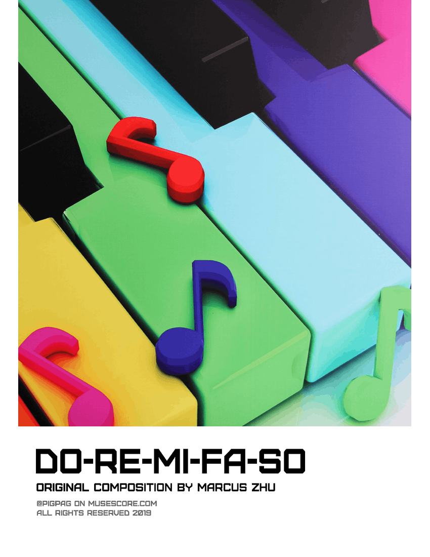 🎧 [Fusion] Do-Re-Mi-Fa-So (Original Composition) Sheet music for Piano ...