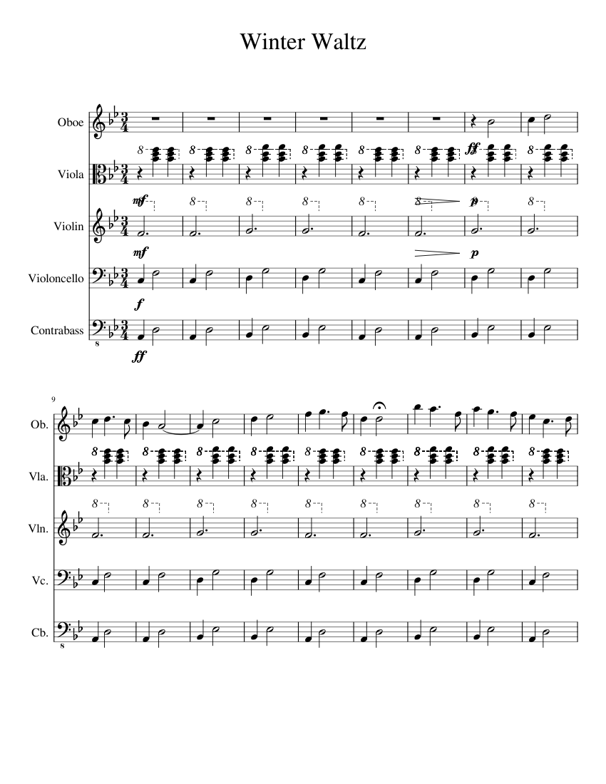 Winter Waltz - piano tutorial