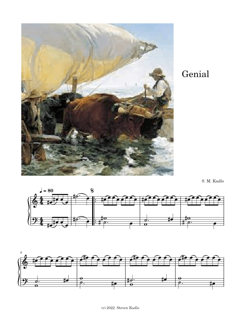 Genial - Steven Kudlo Sheet music for Strings group (String Ensemble) | Musescore.com