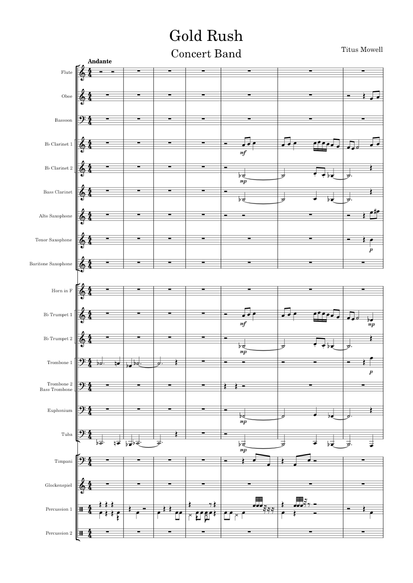 Gold Rush - Taylor Swift Sheet music for Trombone, Euphonium, Tuba ...