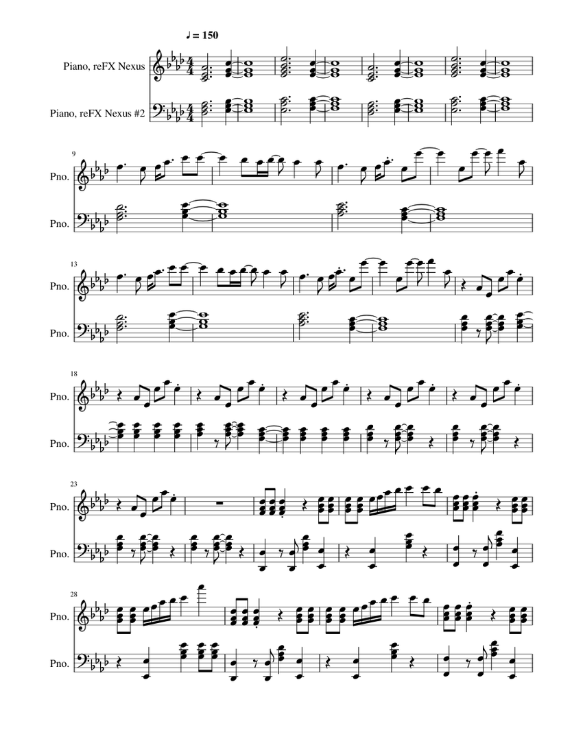Tobu - Cacao Sheet music for Piano (Piano Duo) | Musescore.com