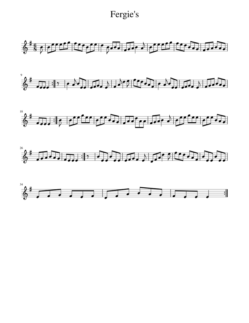 Fergie's Sheet music for Piano (Solo) Easy | Musescore.com