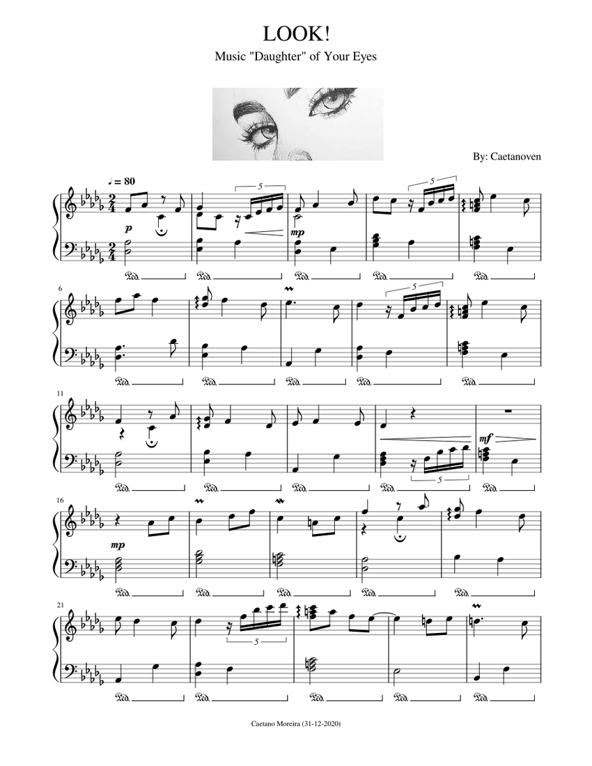 LOOK! Sheet music for Piano (Solo) Easy | Musescore.com