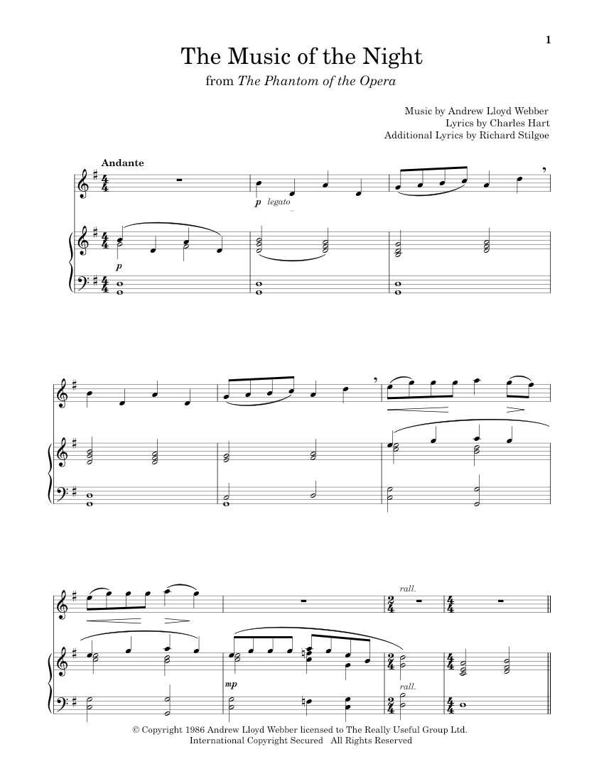 Play Official version of The Music Of The Night (from The Phantom Of ...