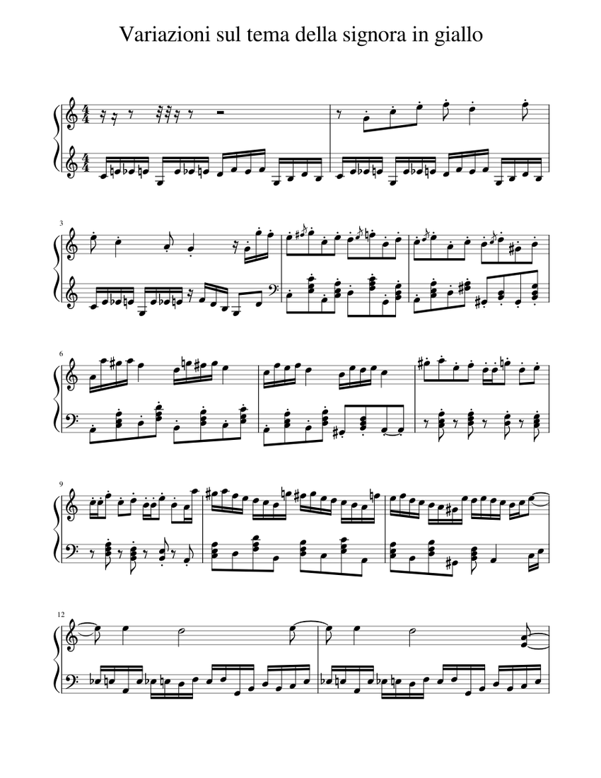 murder she wrote varation ( variazioni sul tema di- la signora in ...