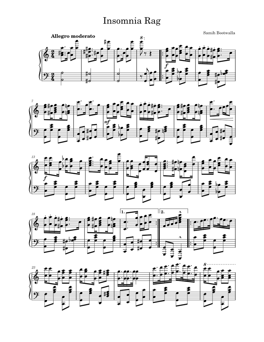 Maelstrom Rag Sheet music for Piano (Solo) | Musescore.com