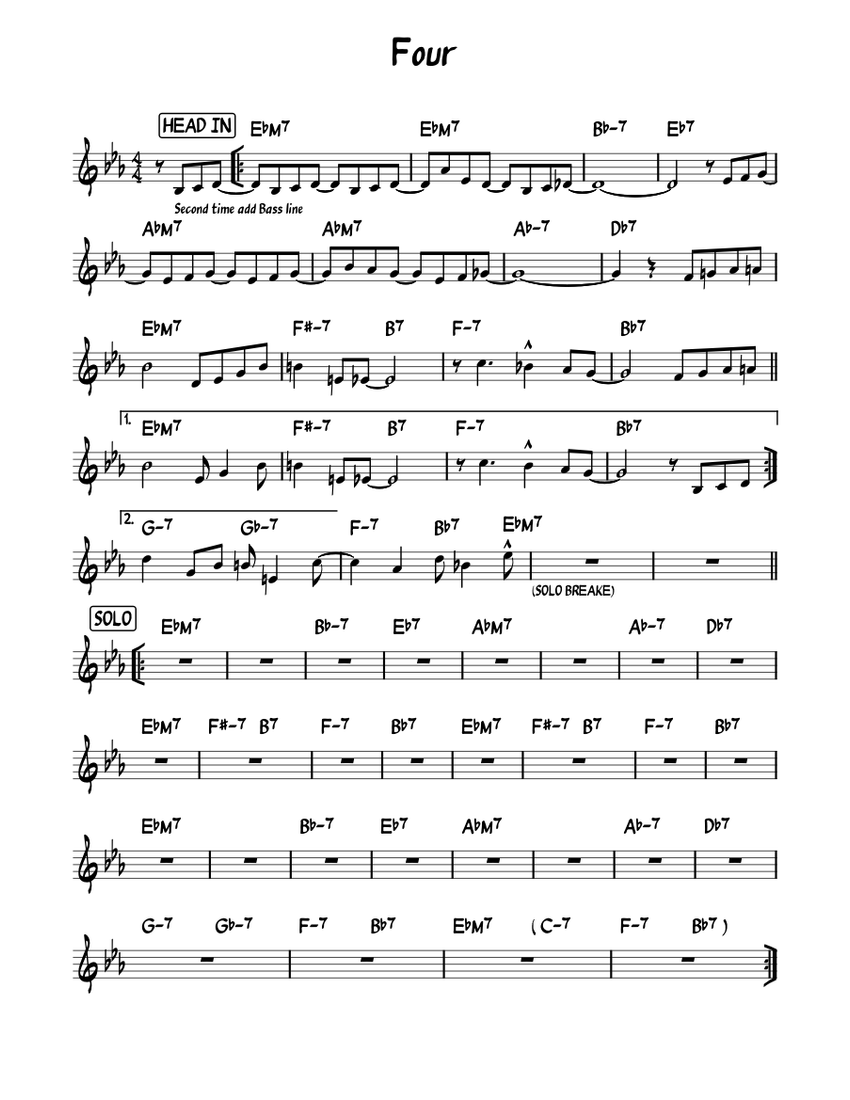 Four Sheet music for Piano (Solo) Easy | Musescore.com