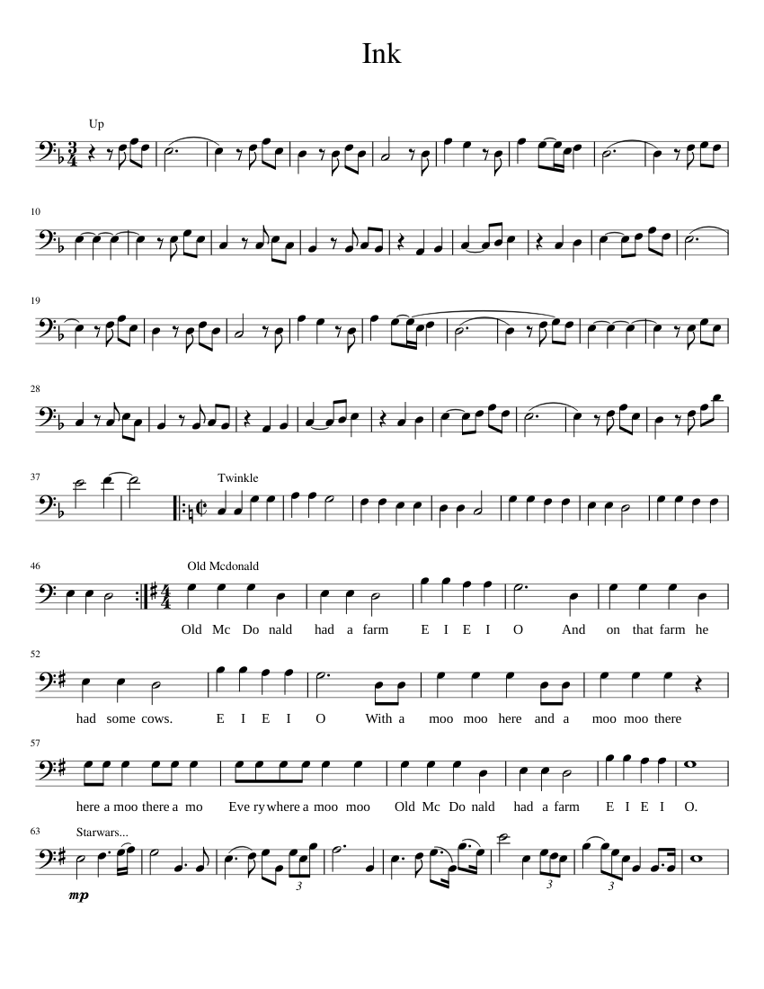 Ink - piano tutorial