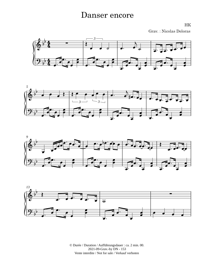 Danser encore – Hk And Les Saltimbanks Danser encore Sheet music for ...