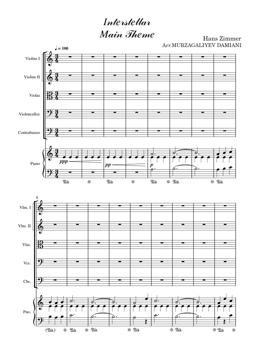 Interstellar Main Theme – Hans Zimmer String Orchestra , Interstellar ...