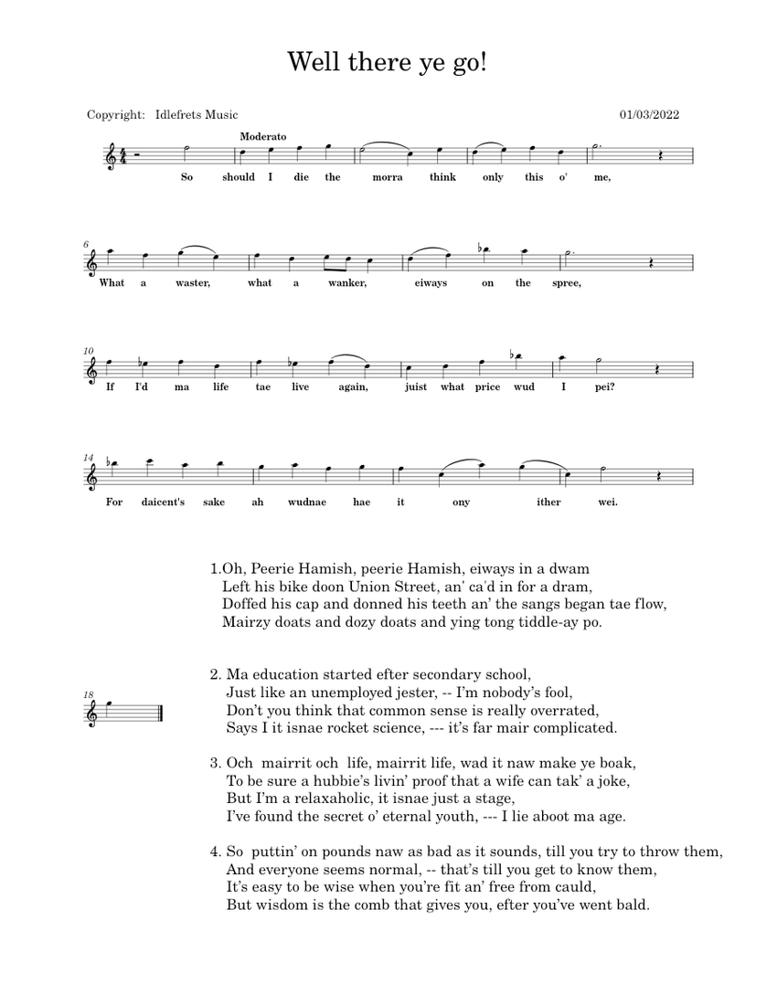 Well there ye go! Sheet music for Piano (Solo) | Musescore.com