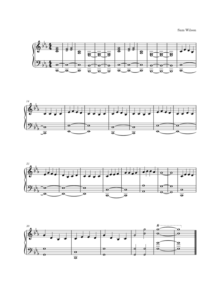 Trees Sheet music for Piano (Solo) Easy | Musescore.com