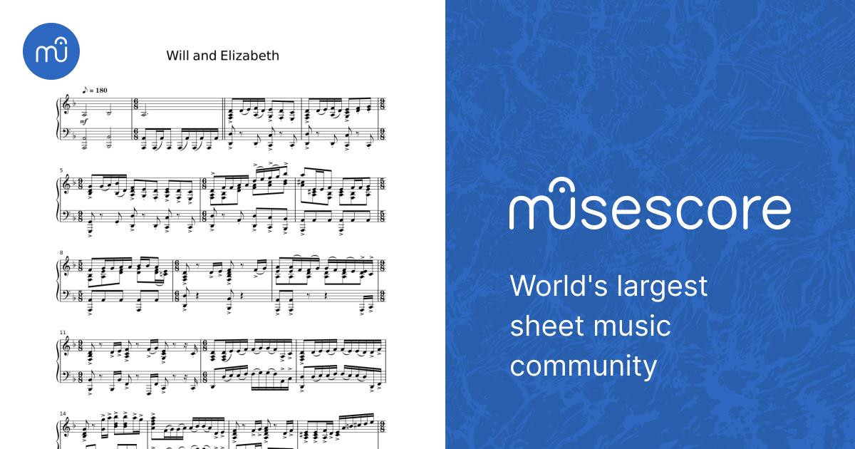 Will and Elizabeth Sheet music for Piano (Solo) | Musescore.com