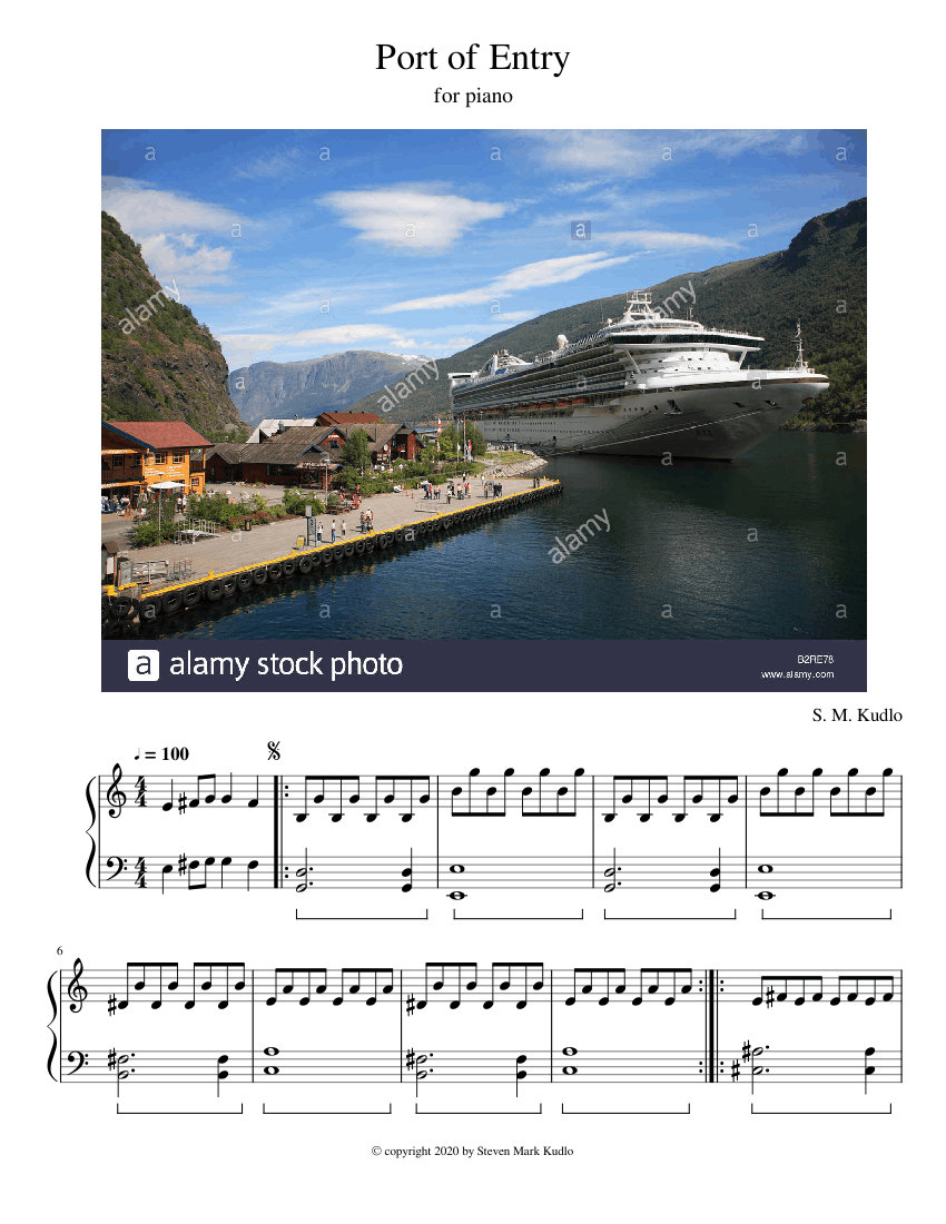 Port of Entry - piano tutorial