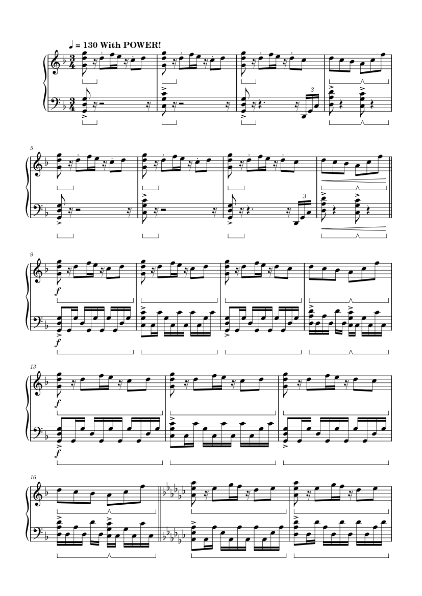 Spear of Justice – Toby Fox - Piano Solo Sheet music for Piano (Solo) | Musescore.com