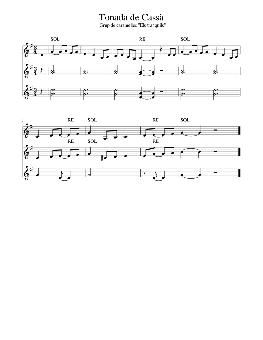 Tonada de Cassà Sheet music for Xylophone, Accordion (Mixed Trio ...