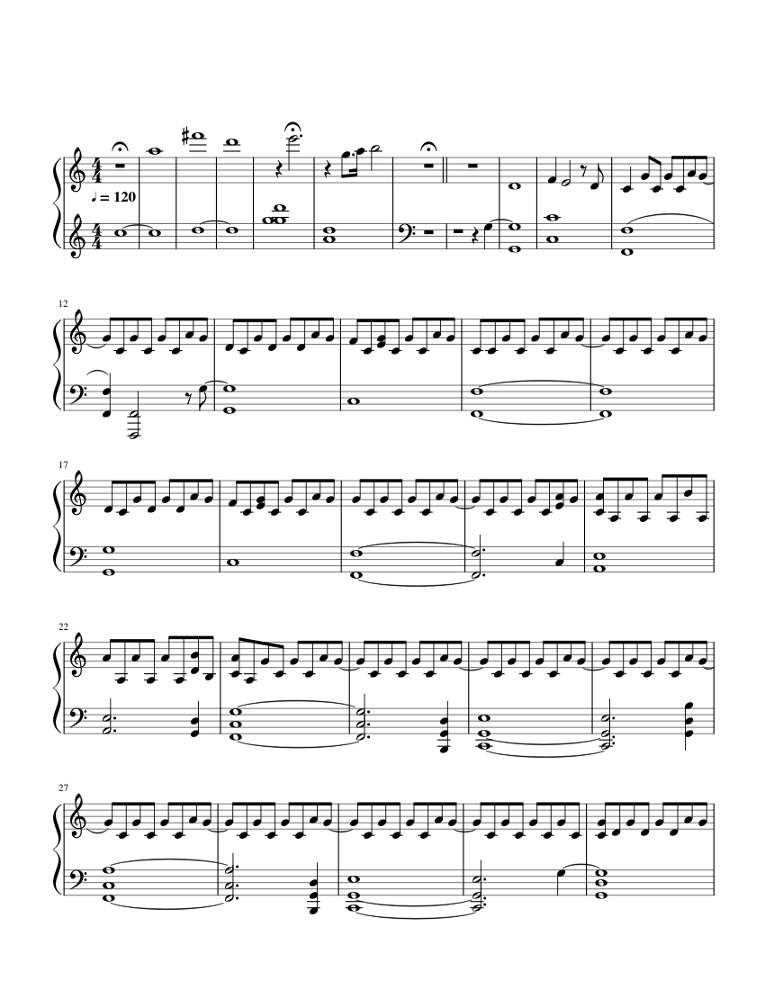 Epiphany Sheet music for Piano (Piano Duo) | Musescore.com