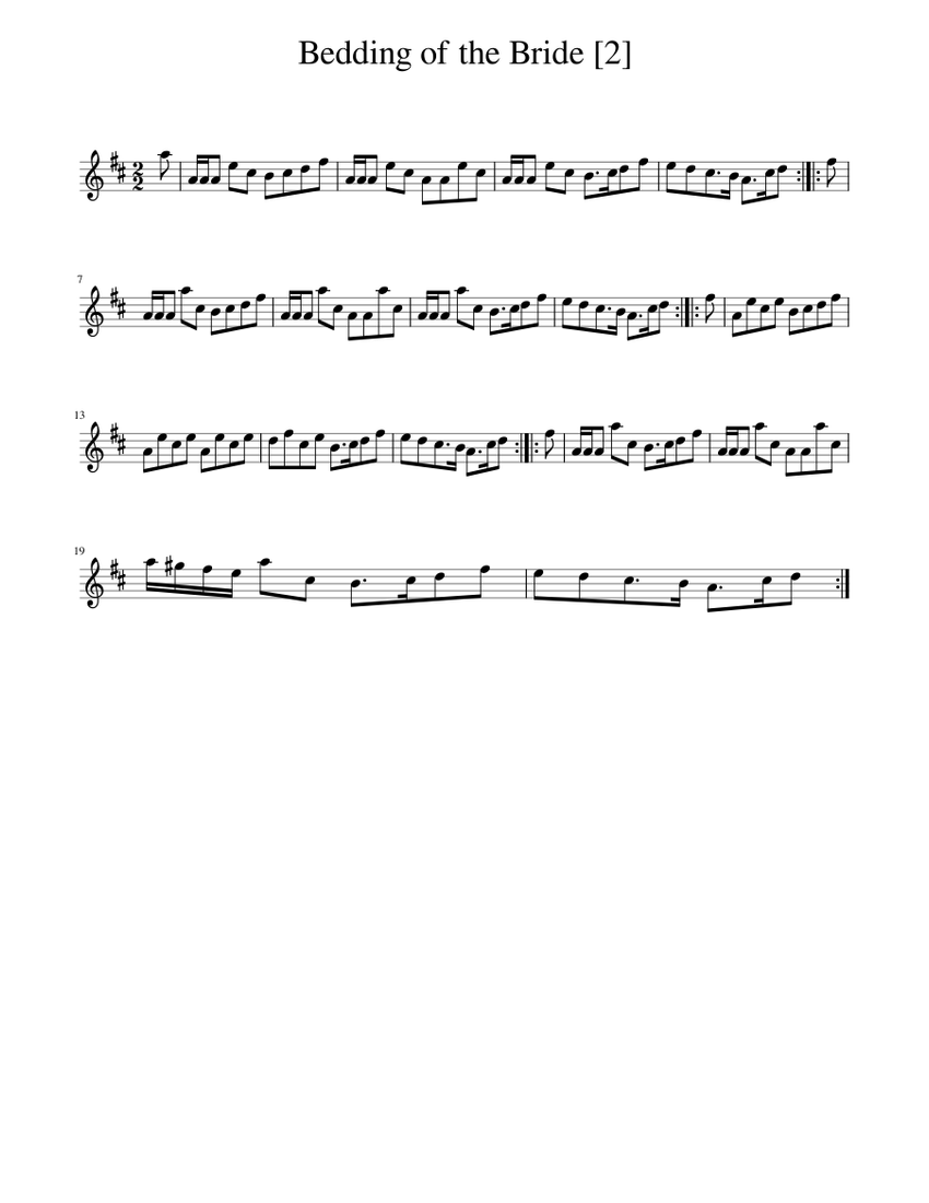 Bedding of the Bride Sheet music for Piano (Solo) Easy | Musescore.com