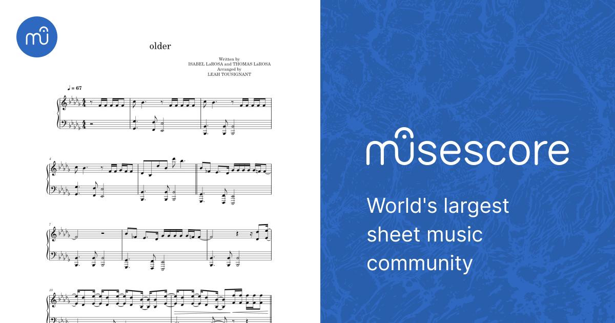 Older – Isabel LaRosa Sheet music for Piano (Solo) | Musescore.com