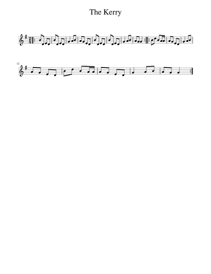 The Kerry Sheet music for Piano (Solo) Easy | Musescore.com