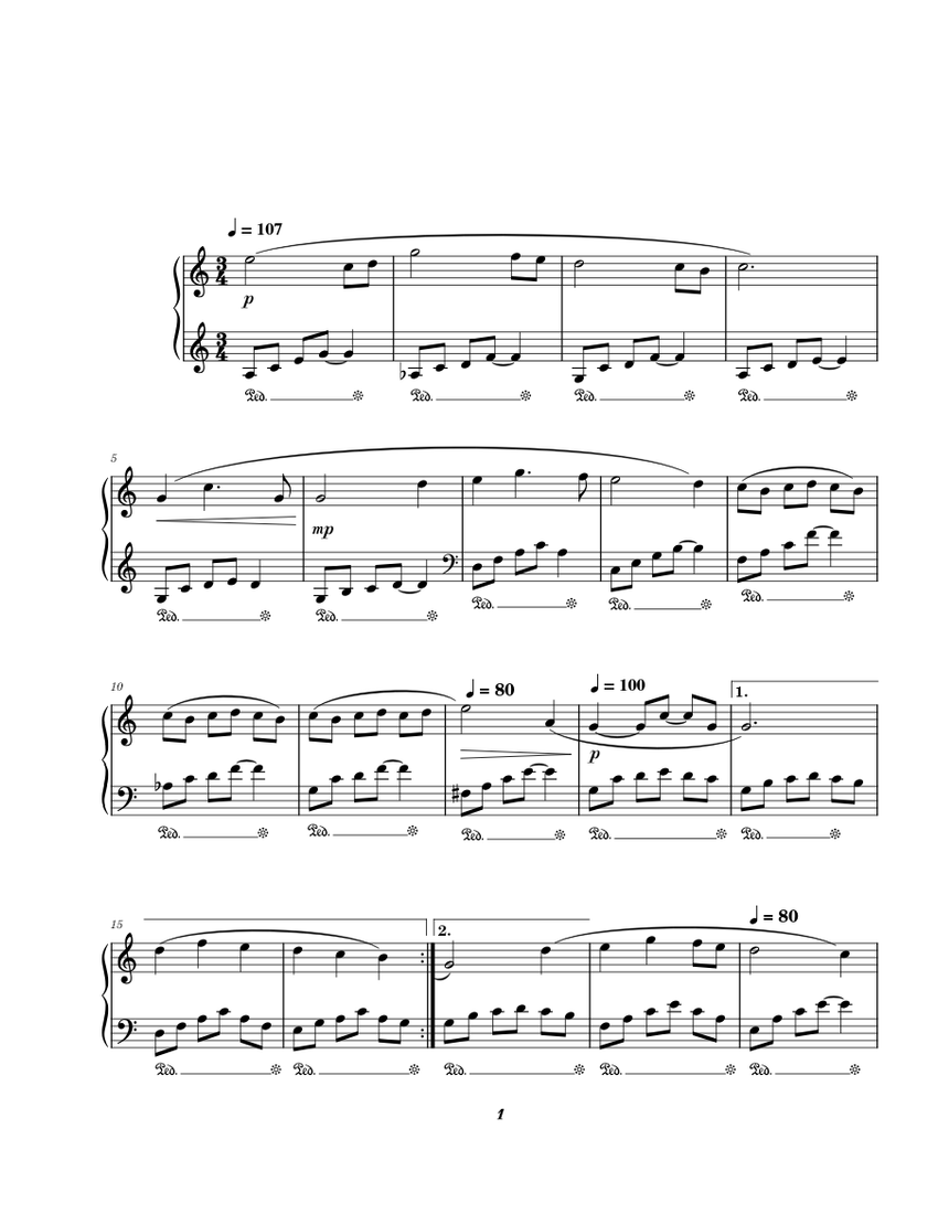 Resonance - Akira Kosemura Sheet music for Piano (Solo) | Musescore.com