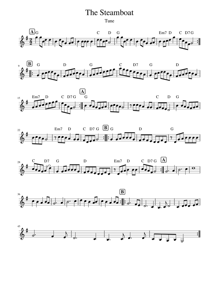 The Steamboat Sheet music for Piano (Solo) Easy | Musescore.com