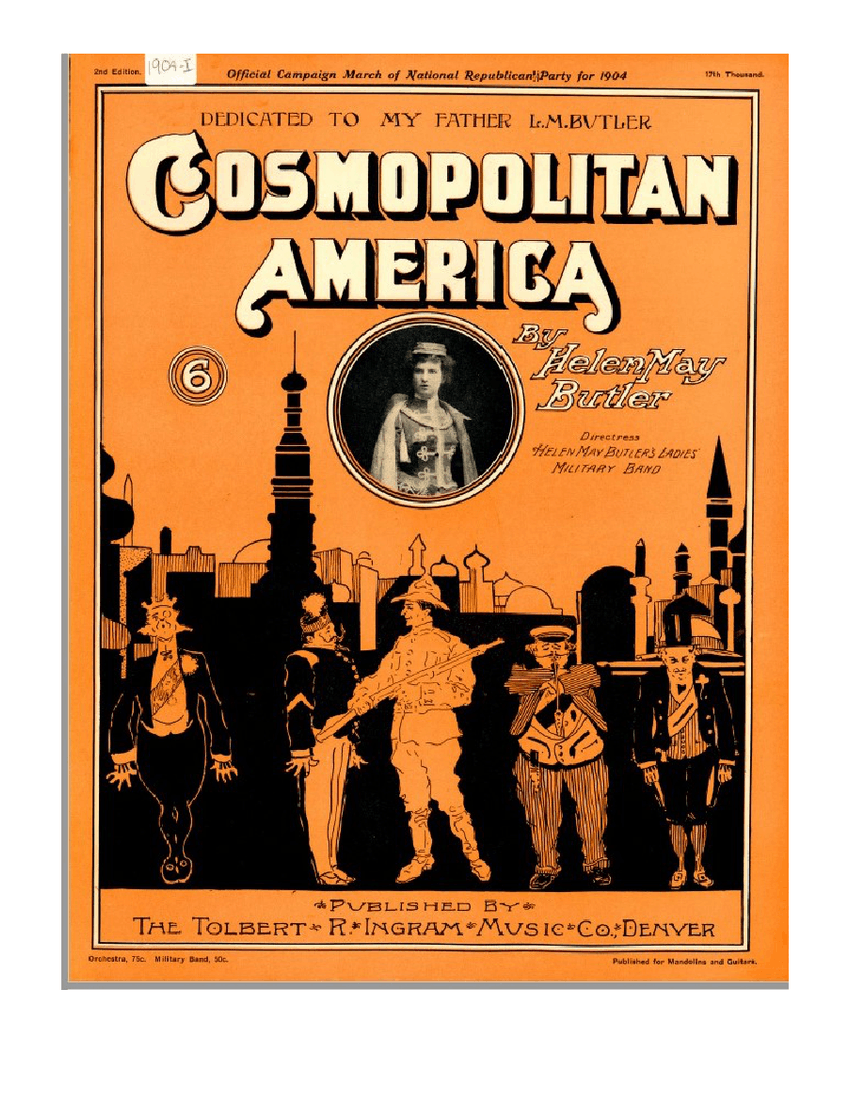 Cosmopolitan America by Helen May Butler (1904) Sheet music for Piano ...