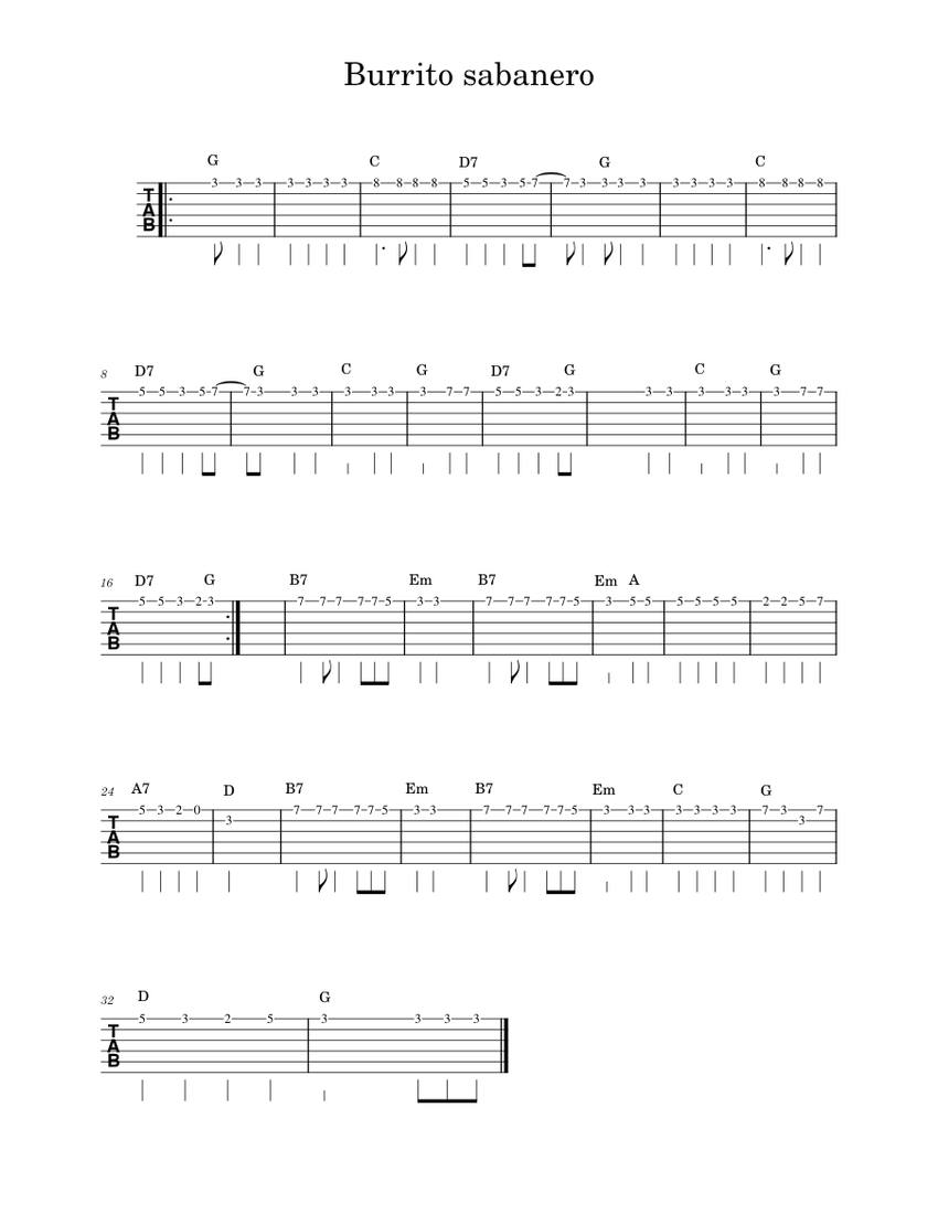 Mi burrito sabanero – Villancicos Burrito sabanero Sheet music for ...