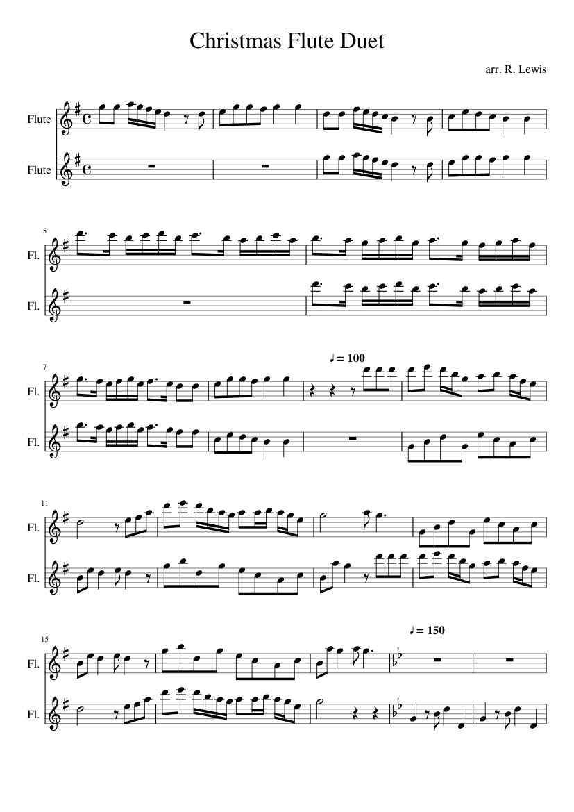 Easy Flute Christmas Music