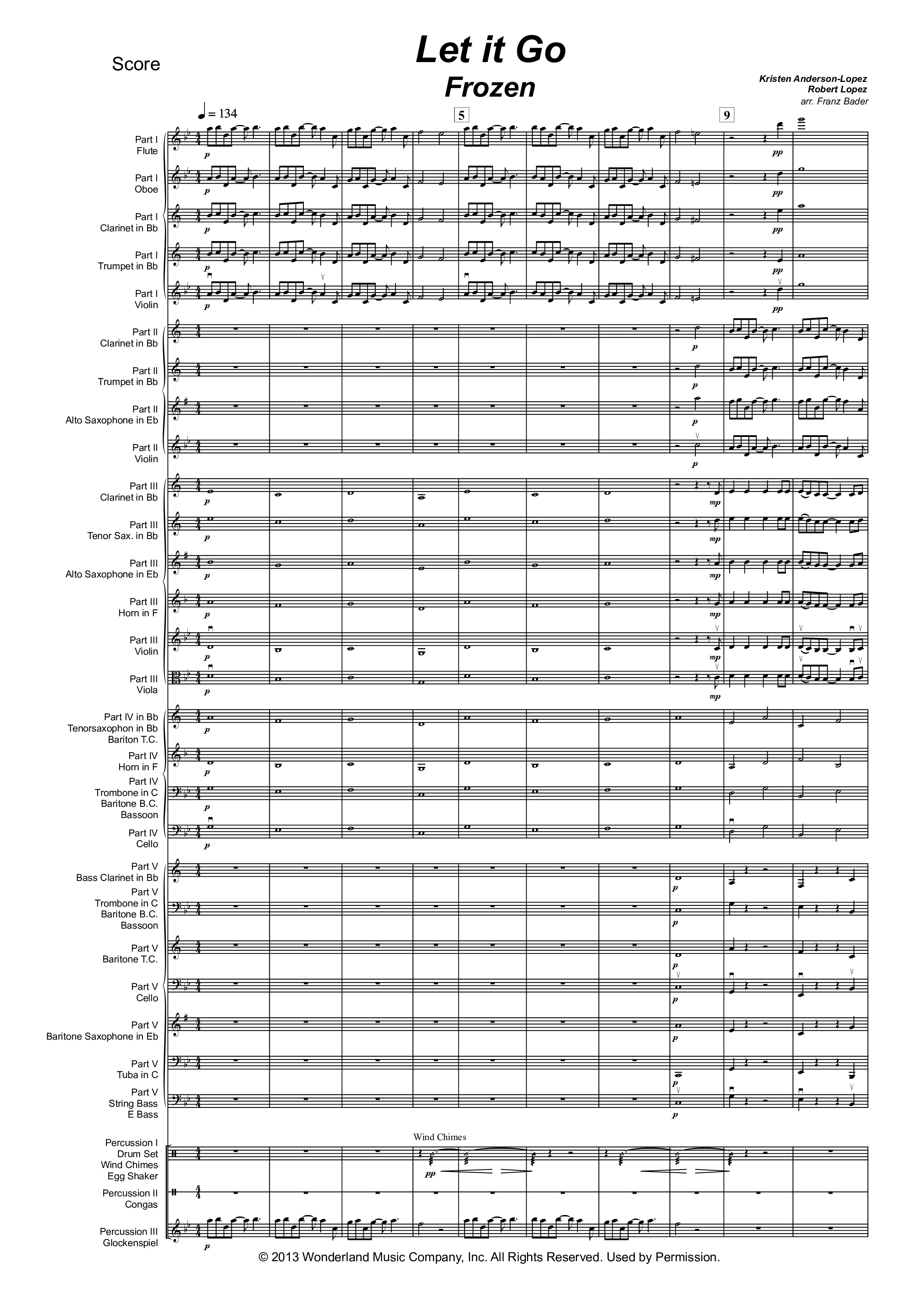 Play Official version of Let it go sheet music by Idina Menzel ...