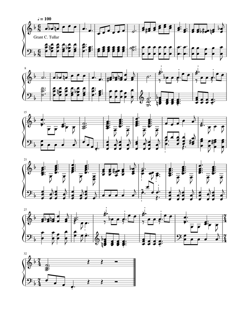 Worship the King in his beauty - Grant Colfax Tullar Sheet music for ...