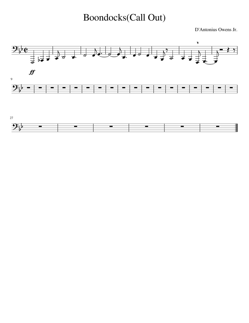 Boondocks(Call Out) Sheet music for Piano (Solo) | Musescore.com