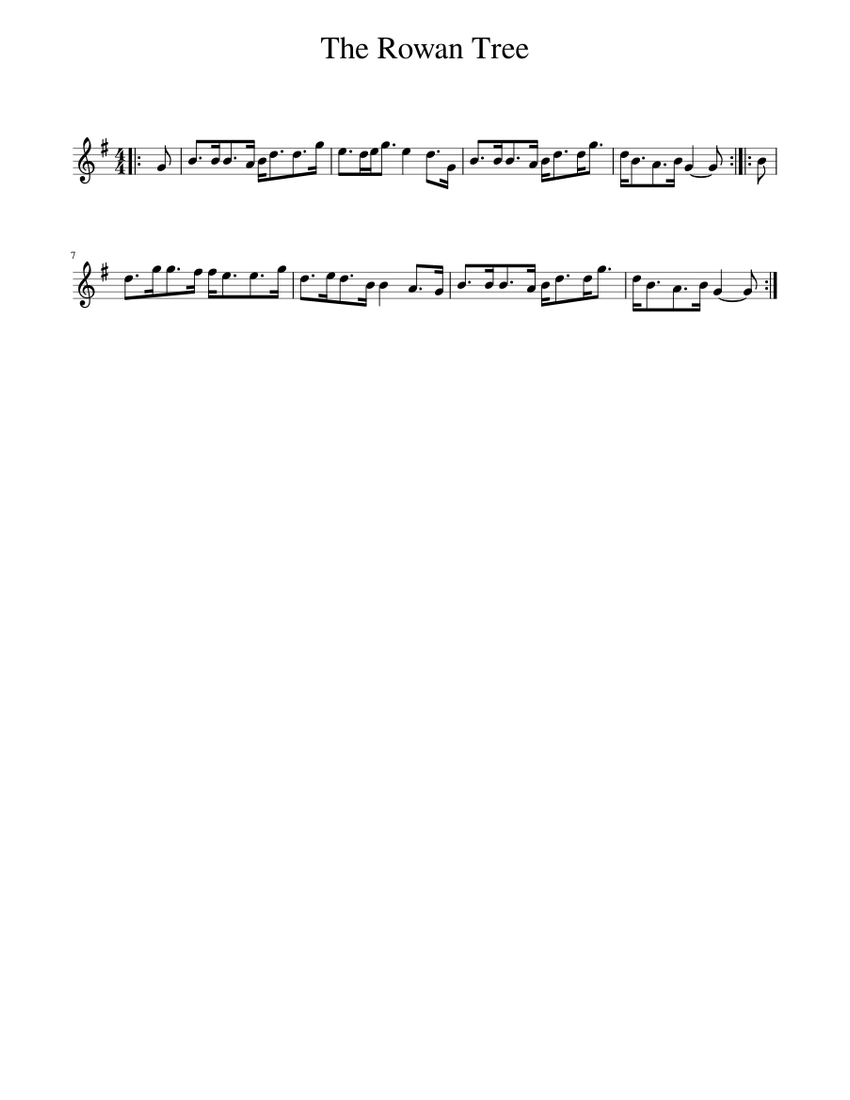 The Rowan Tree Sheet music for Piano (Solo) | Musescore.com